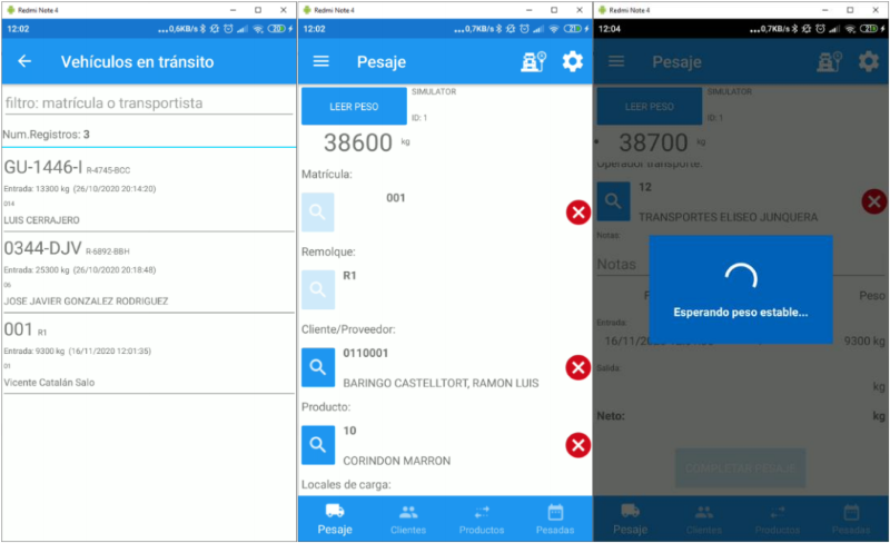 TP.NET: Pesage dans appareils Android